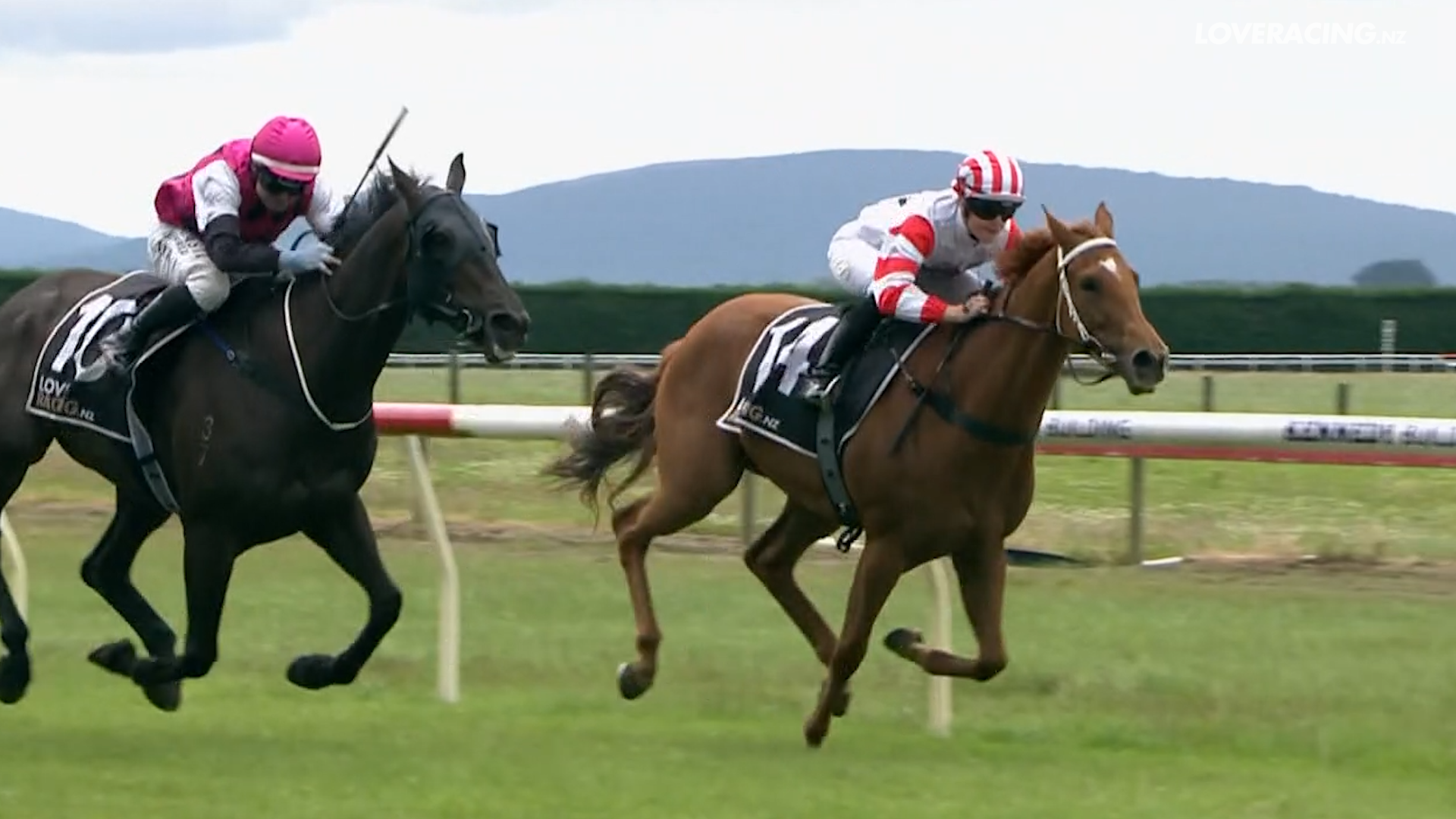 Floor Moerman scores her first career win aboard Three Ninety